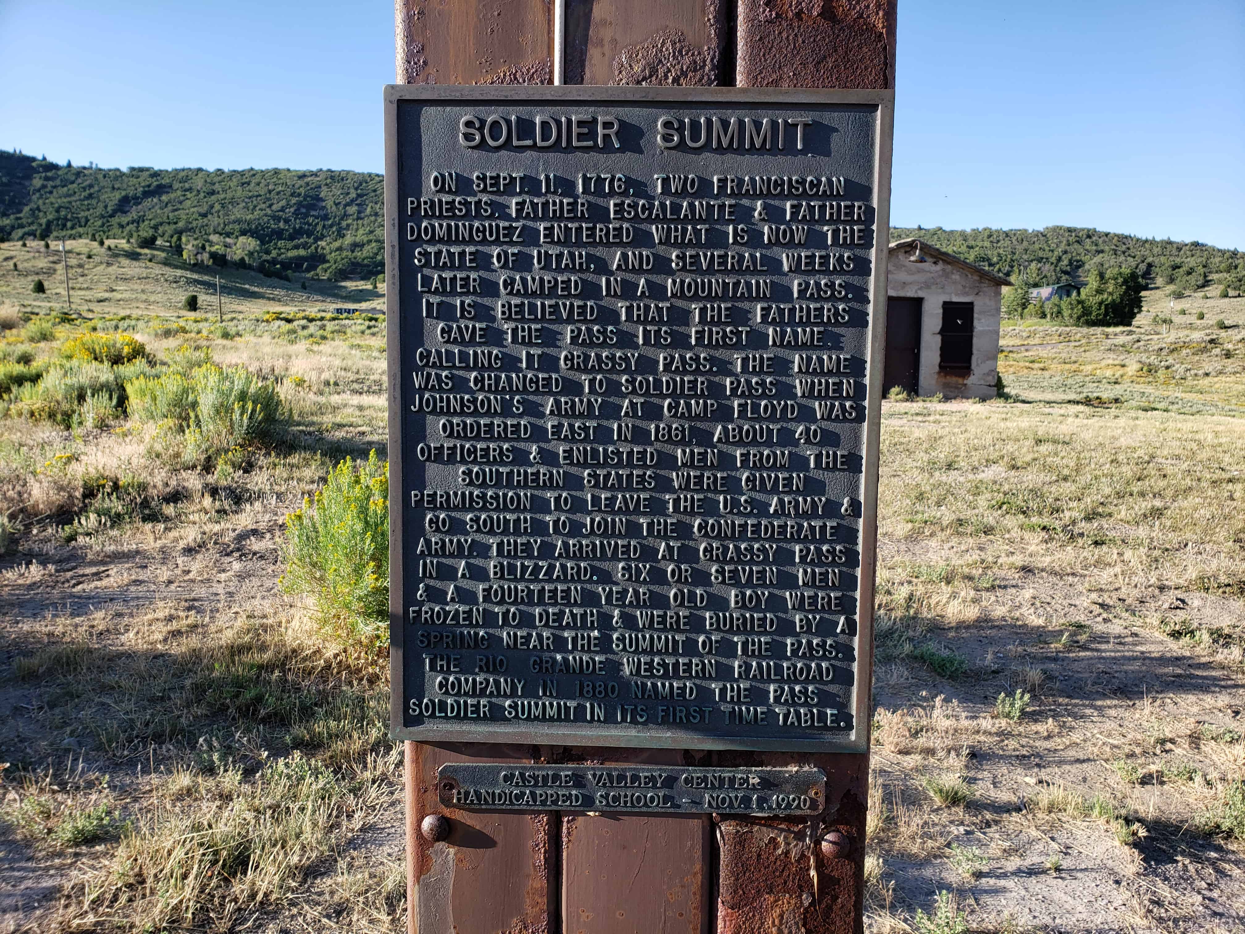 Soldier Summit Historic Marker | JacobBarlow.com