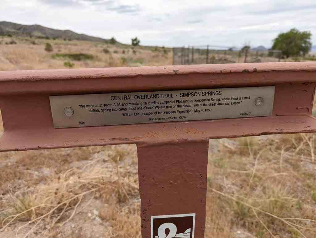 Central Overland Trail – Simpson Springs | JacobBarlow.com