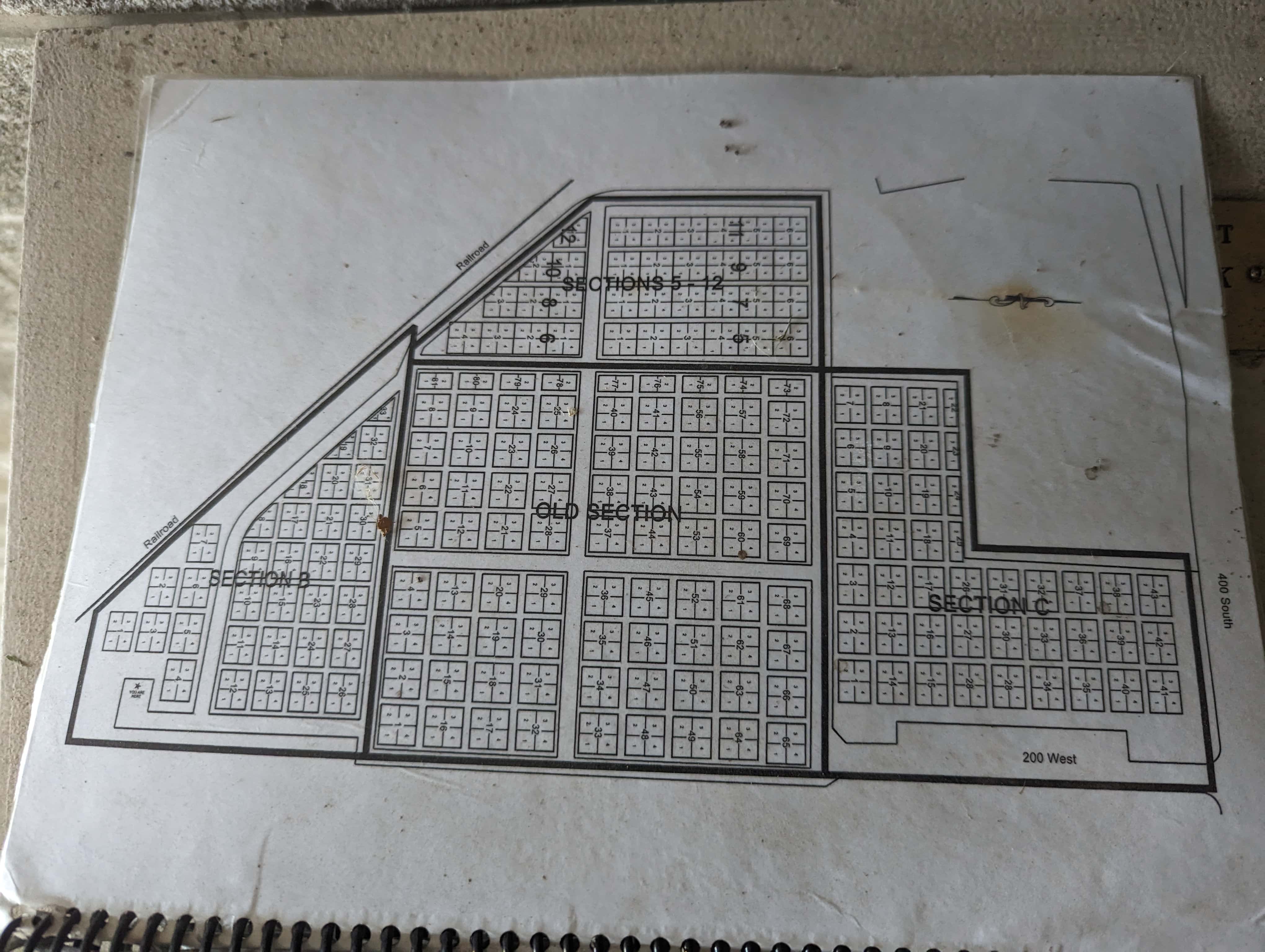 Cemetery Map: Historic Springville City Cemetery | JacobBarlow.com