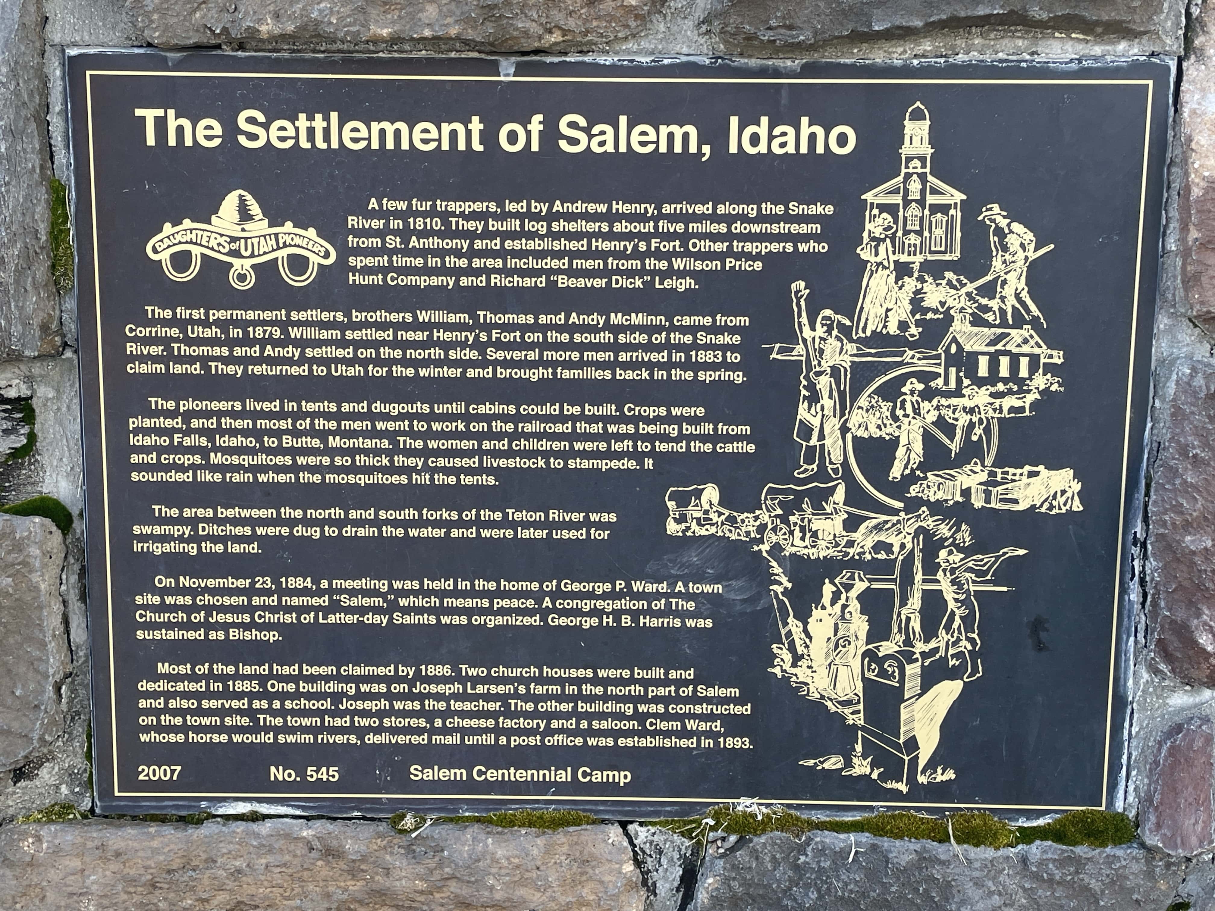 The Settlement of Salem, Idaho | JacobBarlow.com